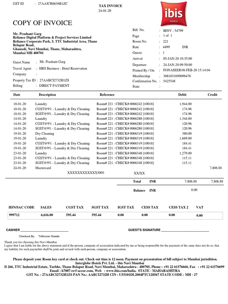 Laundry Invoice | PDF | Invoice | Payments