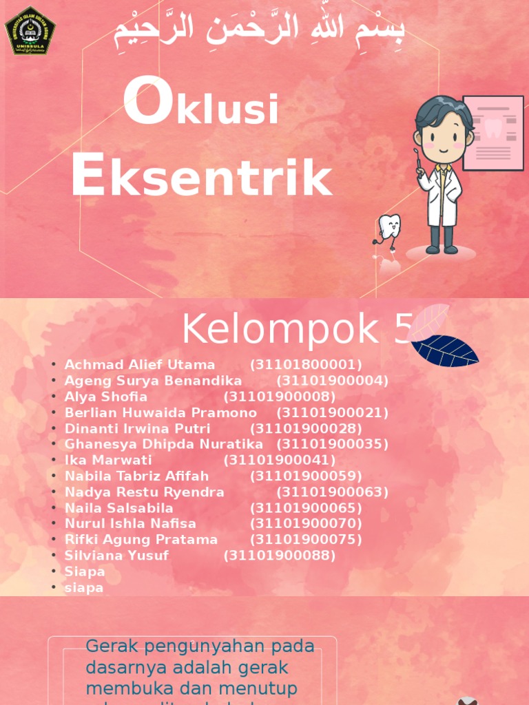 Oklusi Eksentrik | PDF