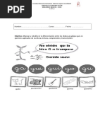 Guía Consonante G - Ge, Gi, Gue, Gui | PDF | Vocal | Escritura