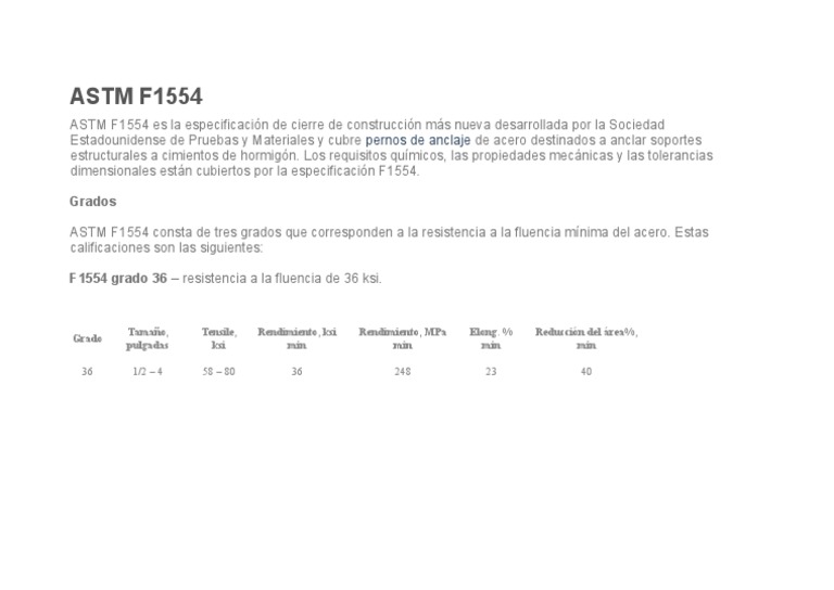 Astm F1554 PDF | PDF