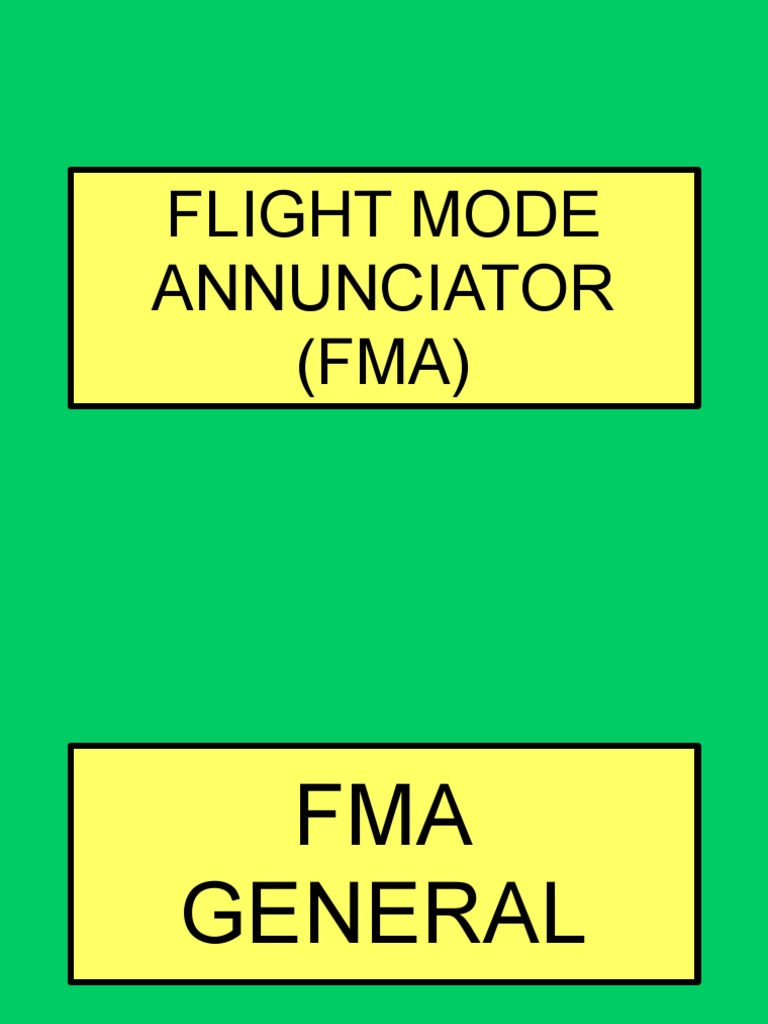 A320 Fma PDF | PDF | Aviation | Aerospace Engineering