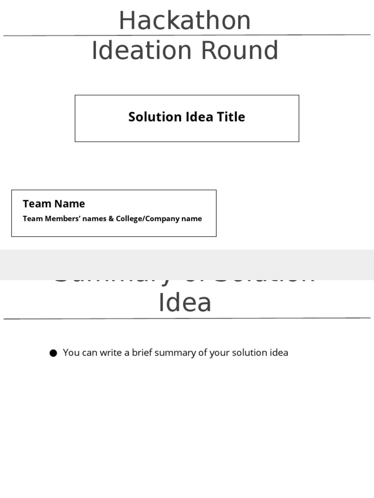 Tech Mahindra Ideation Template | PDF