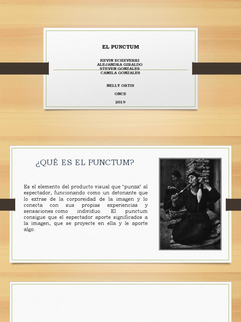 El Punctum | PDF | Conocimiento | Interpretación del lenguaje