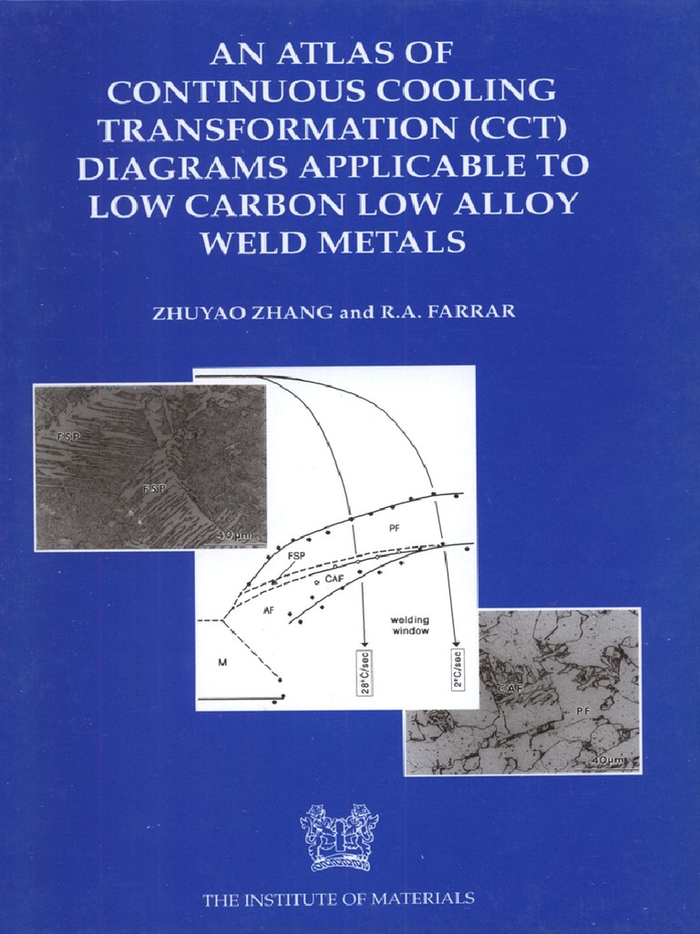 Atlas of CCT Diagram For Low Carbon and Low Alloy Steel Welds PDF | PDF | Steel | Chemical Elements