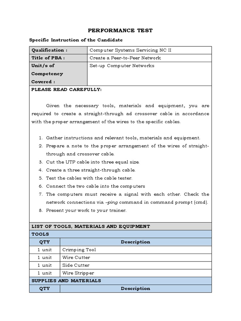 Performance Test | PDF