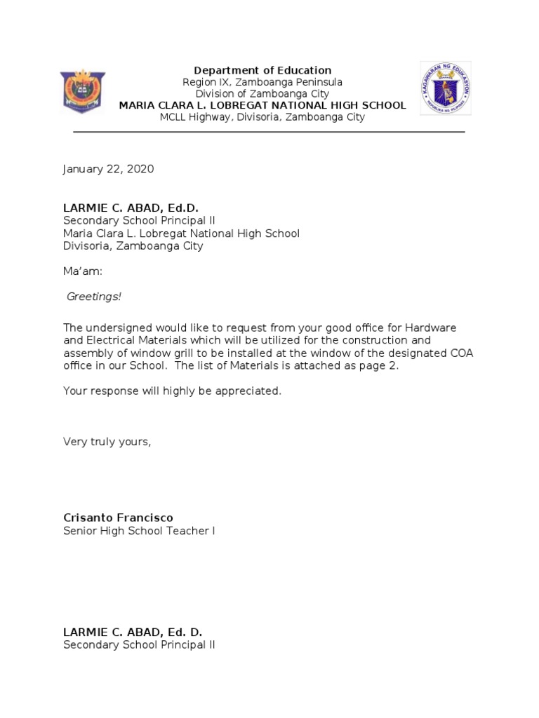 REQUEST FOR Materials-Table | PDF | Social Science | Science & Mathematics