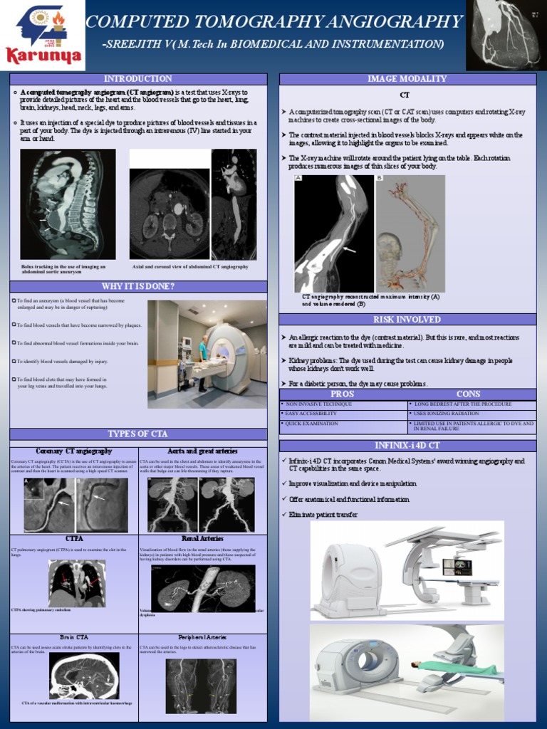 Cta Poster Presentation | PDF | Ct Scan | Angiography