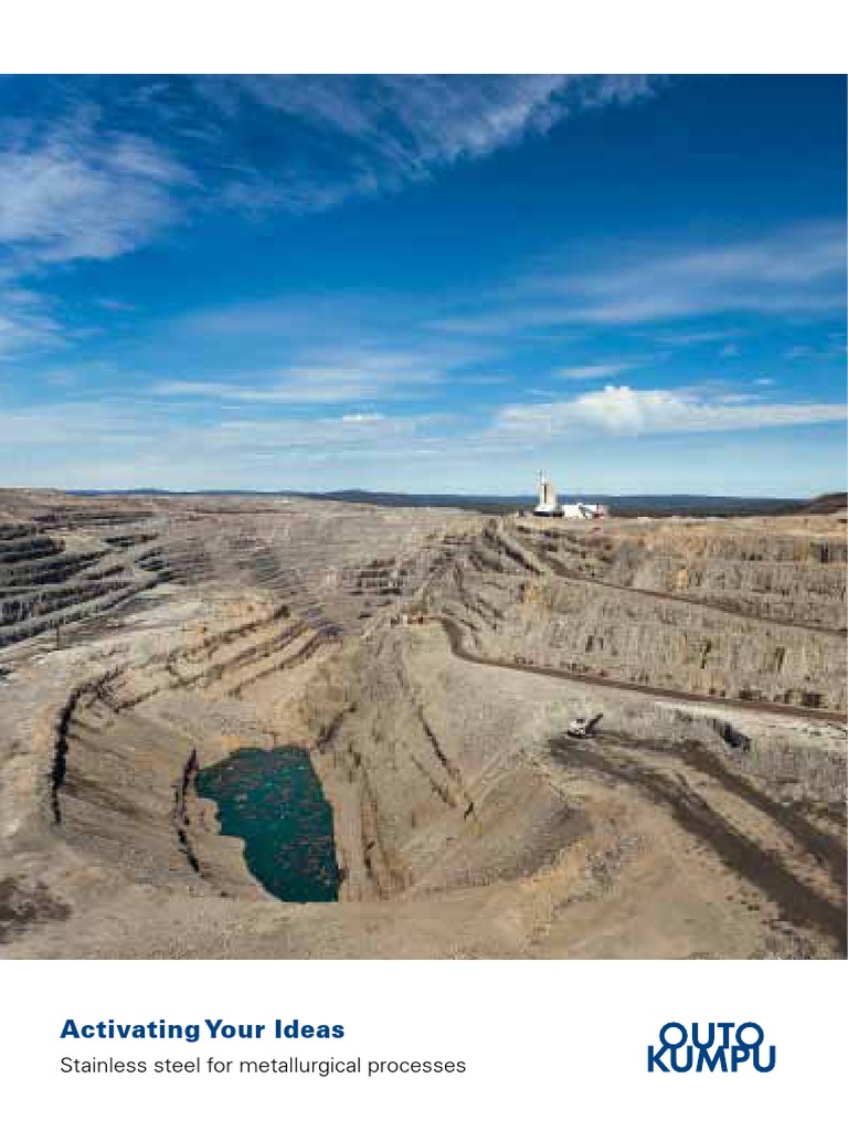 Outokumpu Stainless For Mining Brochure | PDF | Stainless Steel | Corrosion