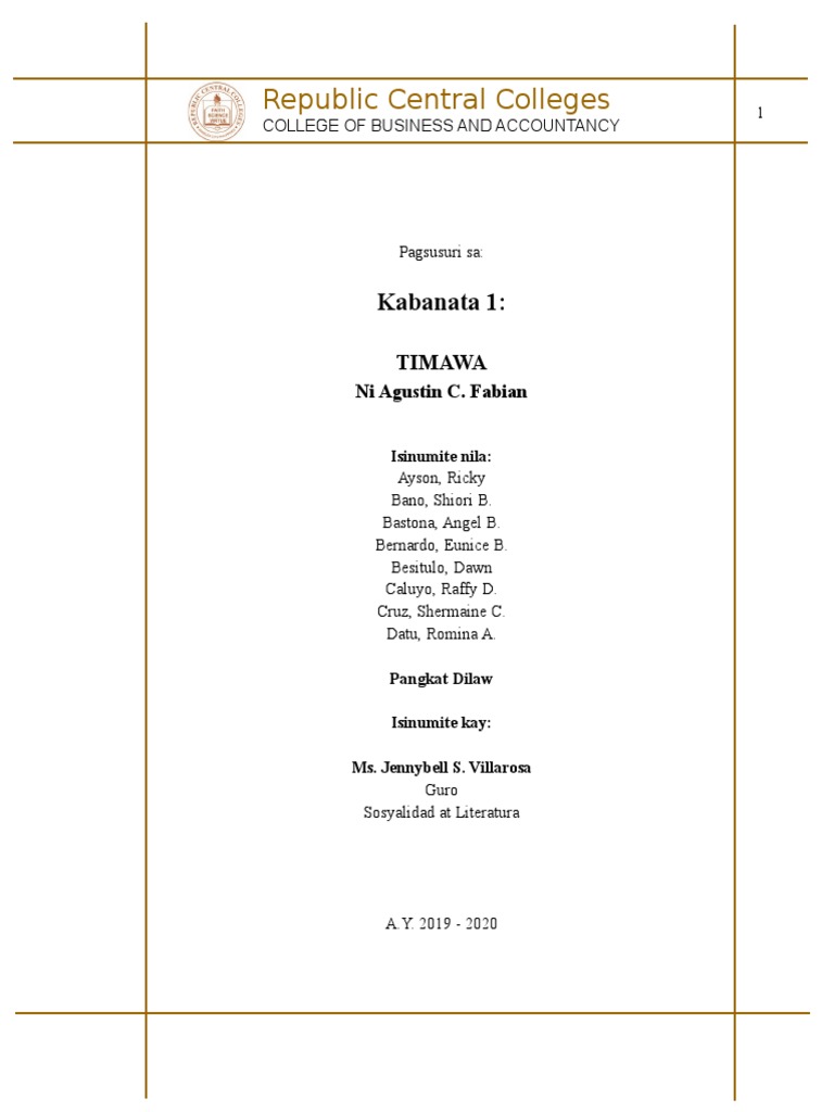 Final Pagsusuri | PDF