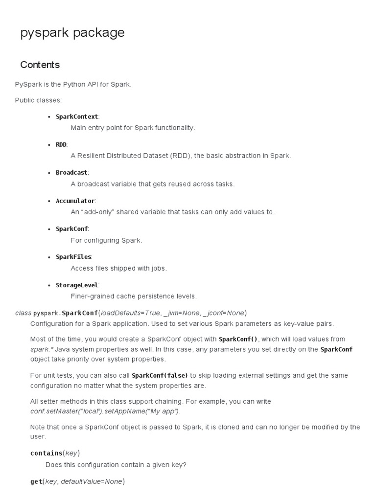 Pyspark-1 6 1 | PDF | Apache Spark | Apache Hadoop