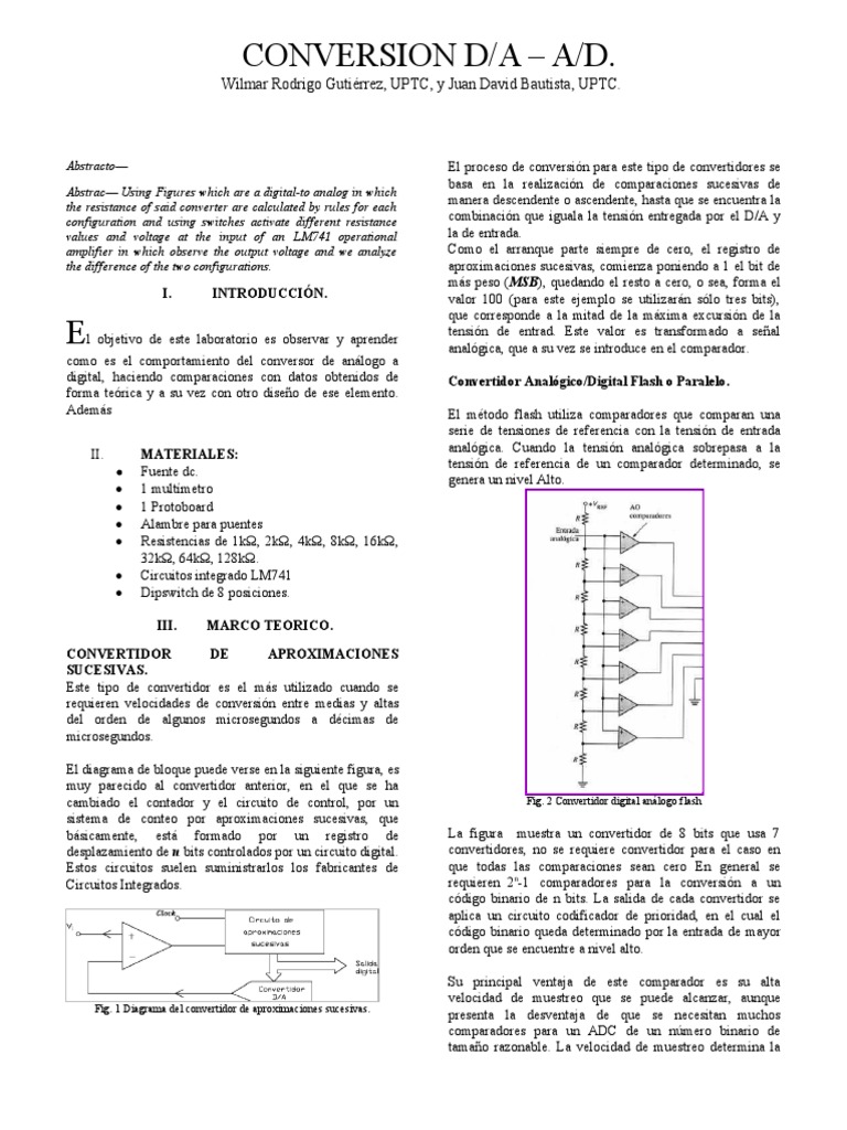 Conversor-Da Ad | PDF | Conversor analógico a digital | Convertidor ...