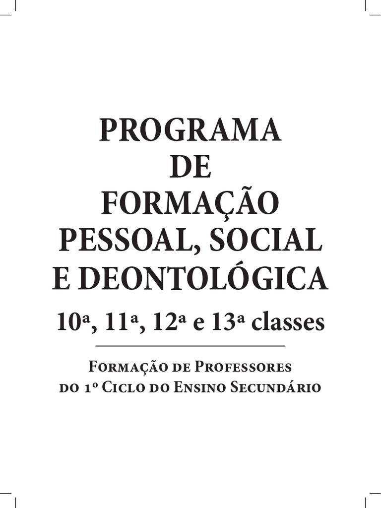 FPSD Professores | PDF | Moralidade | Humano