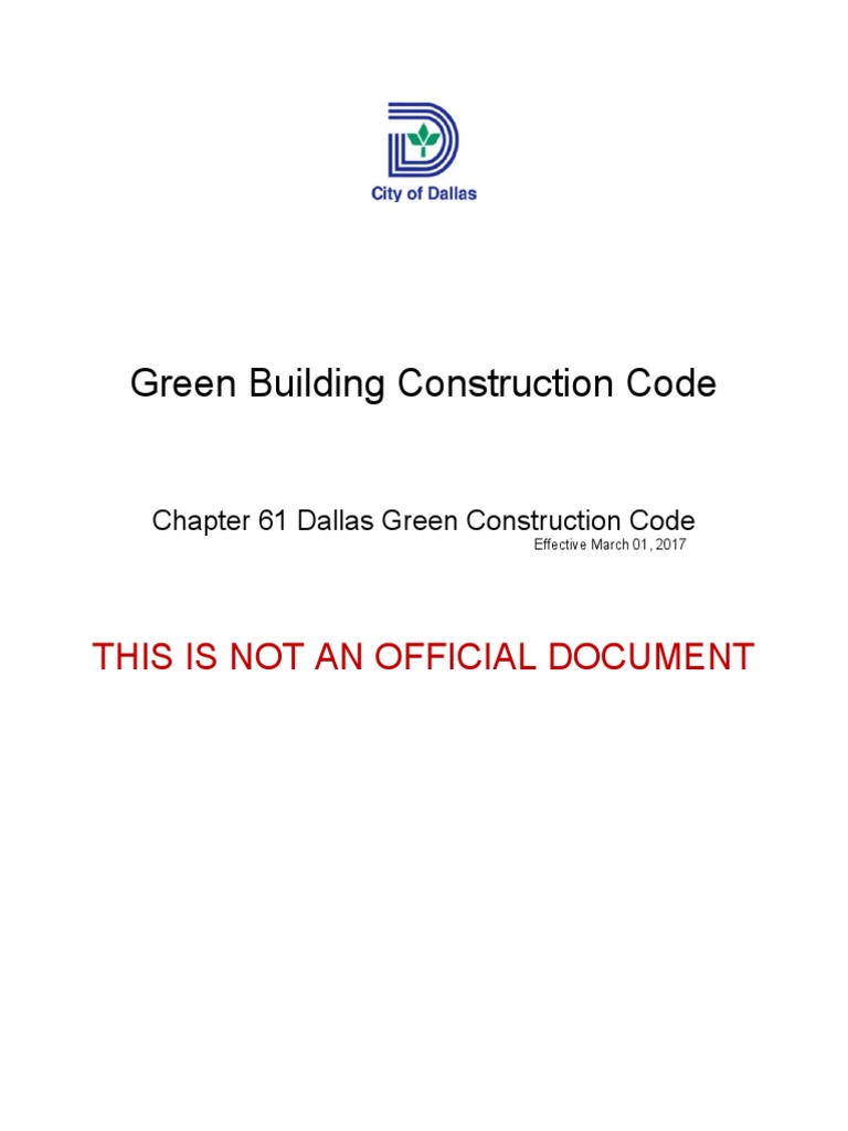 COD Chapter 61 Green Building Code - 7-25-18 | PDF | Lighting | Recycling