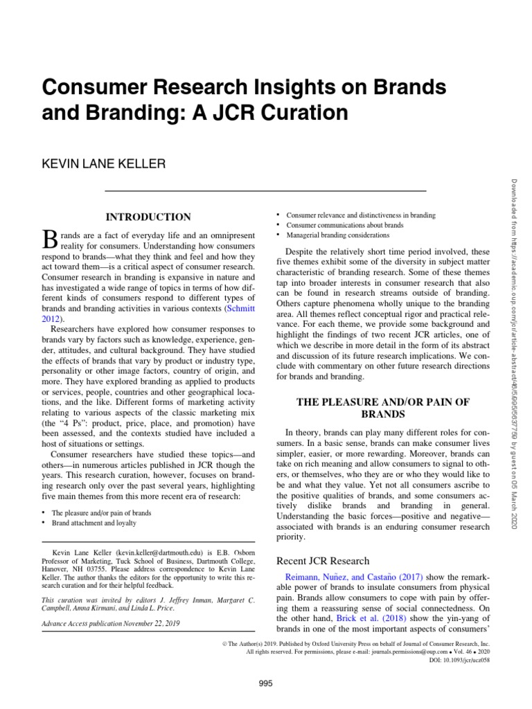 Consumer Branding PDF | PDF | Brand | Consumer Behaviour