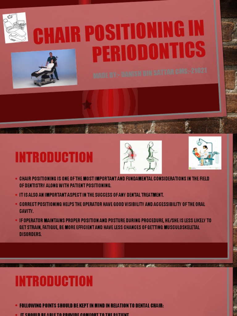 Chair Positioning | PDF | Chair | Anatomical Terms Of Location