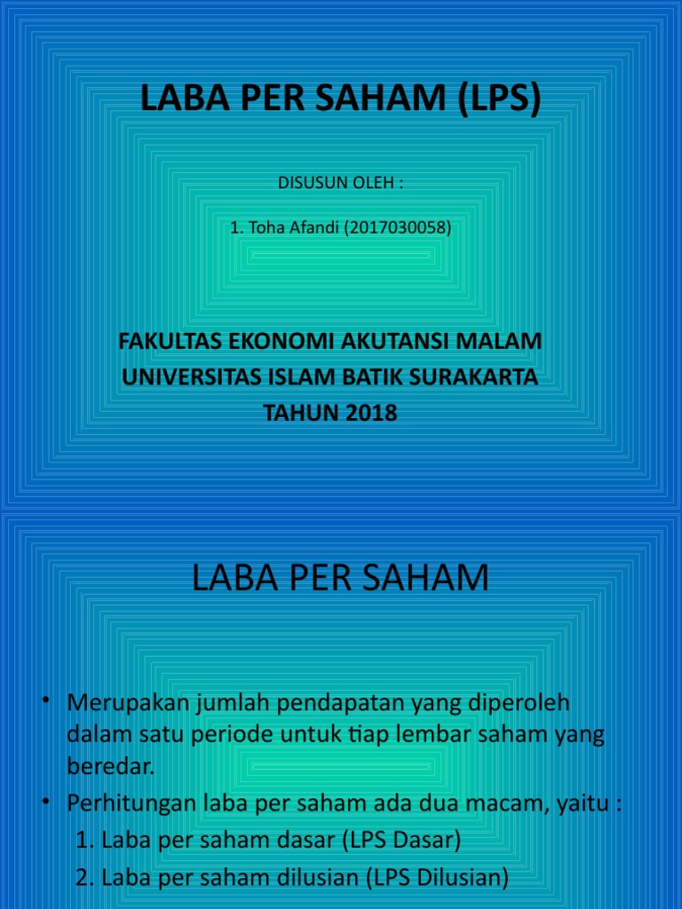 Laba Per Saham (LPS) | PDF