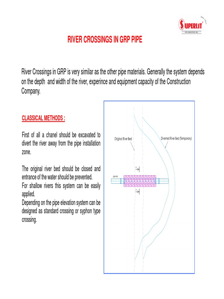 River Crossings | PDF | Fiberglass | Pipe (Fluid Conveyance)