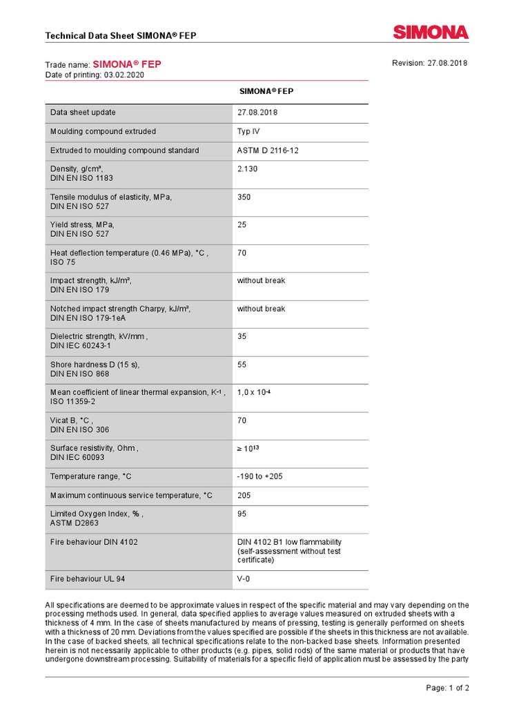 FEP Welding Rod | PDF | Extrusion | Strength Of Materials