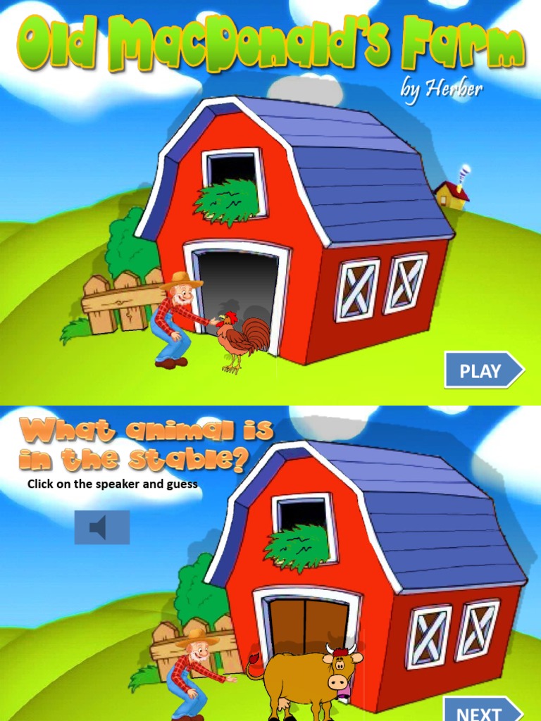 Guess the Farm Animal Sounds Game | PDF | Cooking, Food & Wine