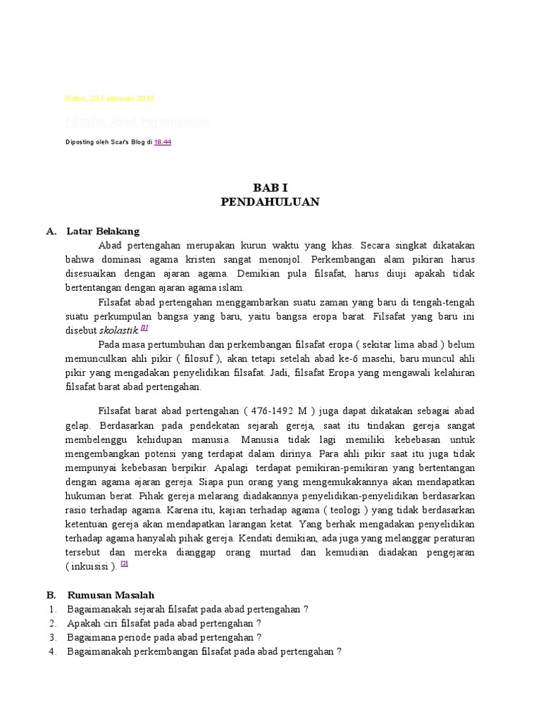 Contoh Makalah Filsafat | PDF