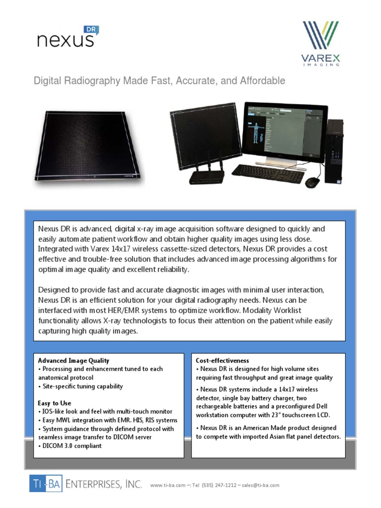 Nexus DR Systems Brochure - 2017 | PDF | Radiography | Electronics