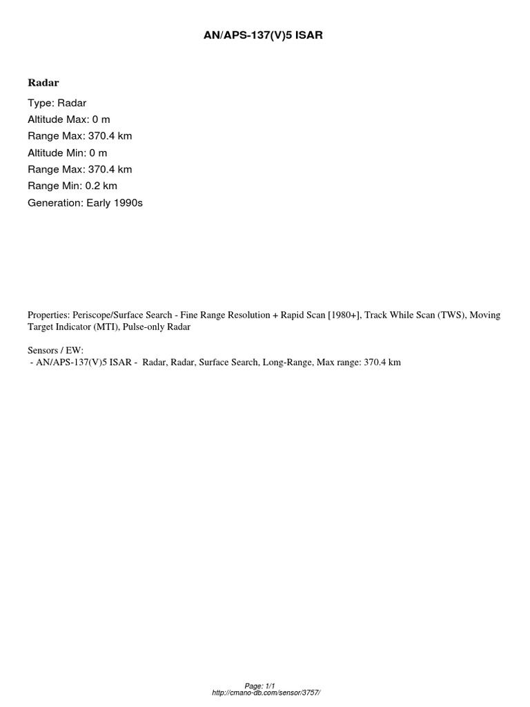 An - Aps-137 (V) 5 Isar | PDF