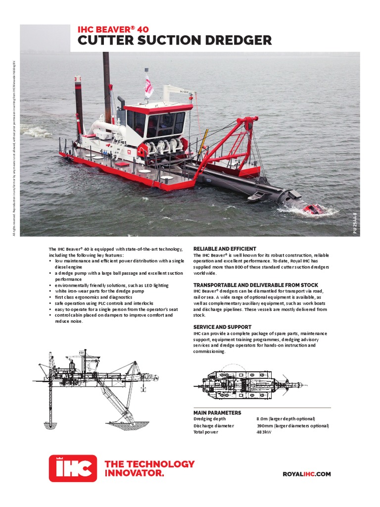 IHC Beaver 40 | PDF | Dredging | Sand