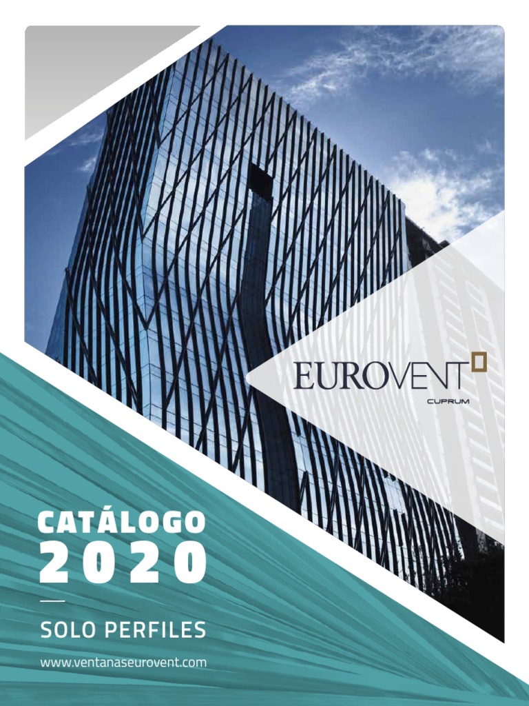 CATALOGO EUROVENT - Perfiles | PDF | Ventana | Aplicaciones de vidrio