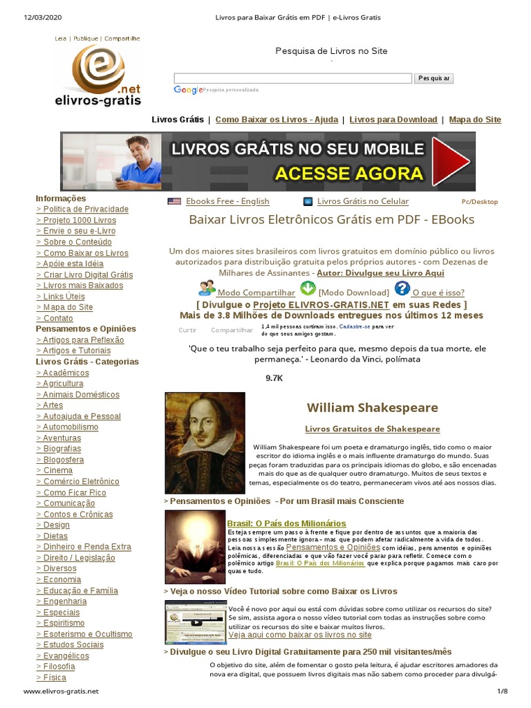 Livros para Baixar Grátis em PDF - E-Livros Gratis | PDF | Bíblia | Humano