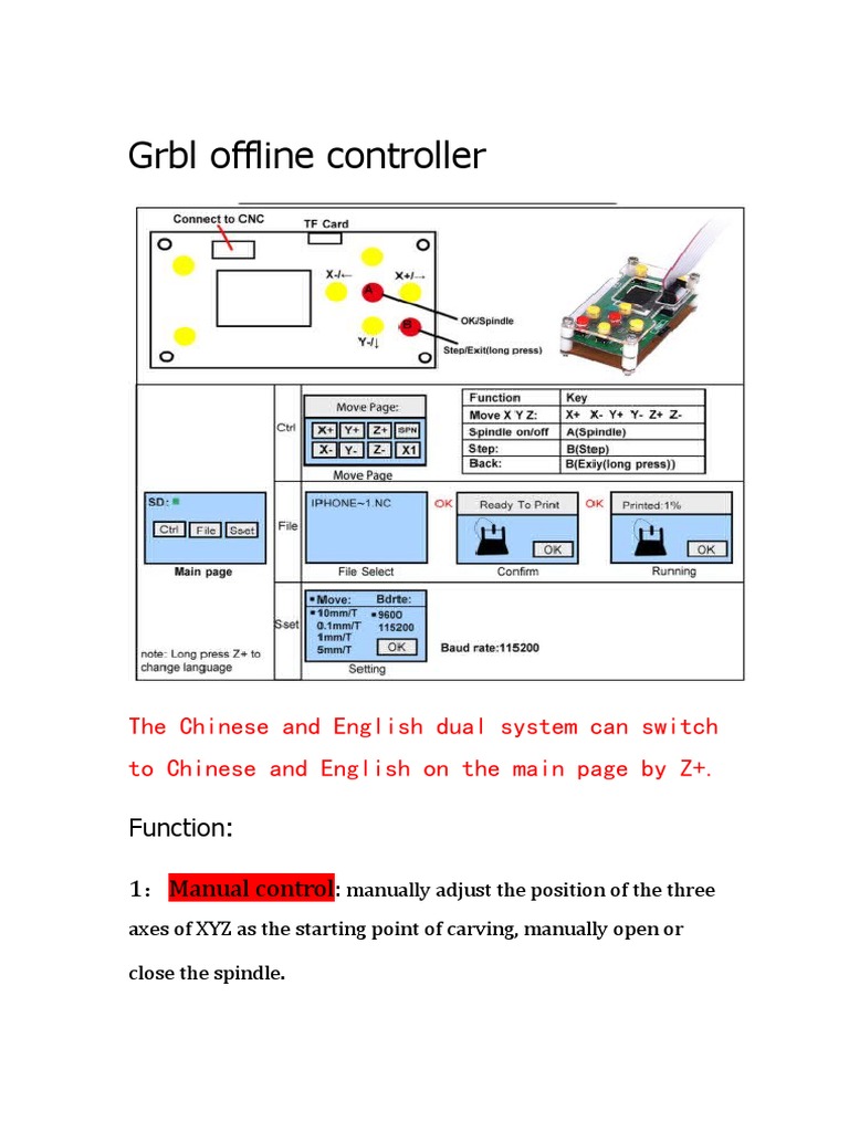 MYSWEETY GRBL Offline Controller | PDF | Computer Data Storage | Usb