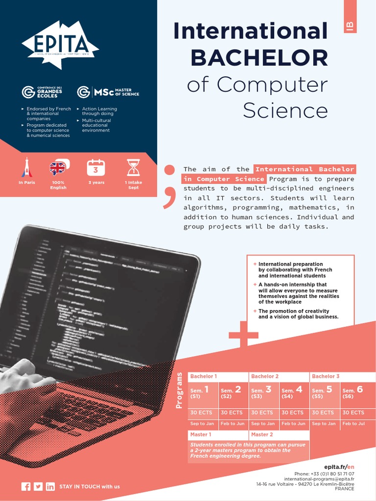 EPITA International Bachelor of Computer Science - 2020 | PDF ...