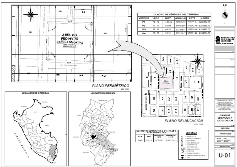 01 Plano de Ubicacion y Localizacion-U-01 | PDF | Perú