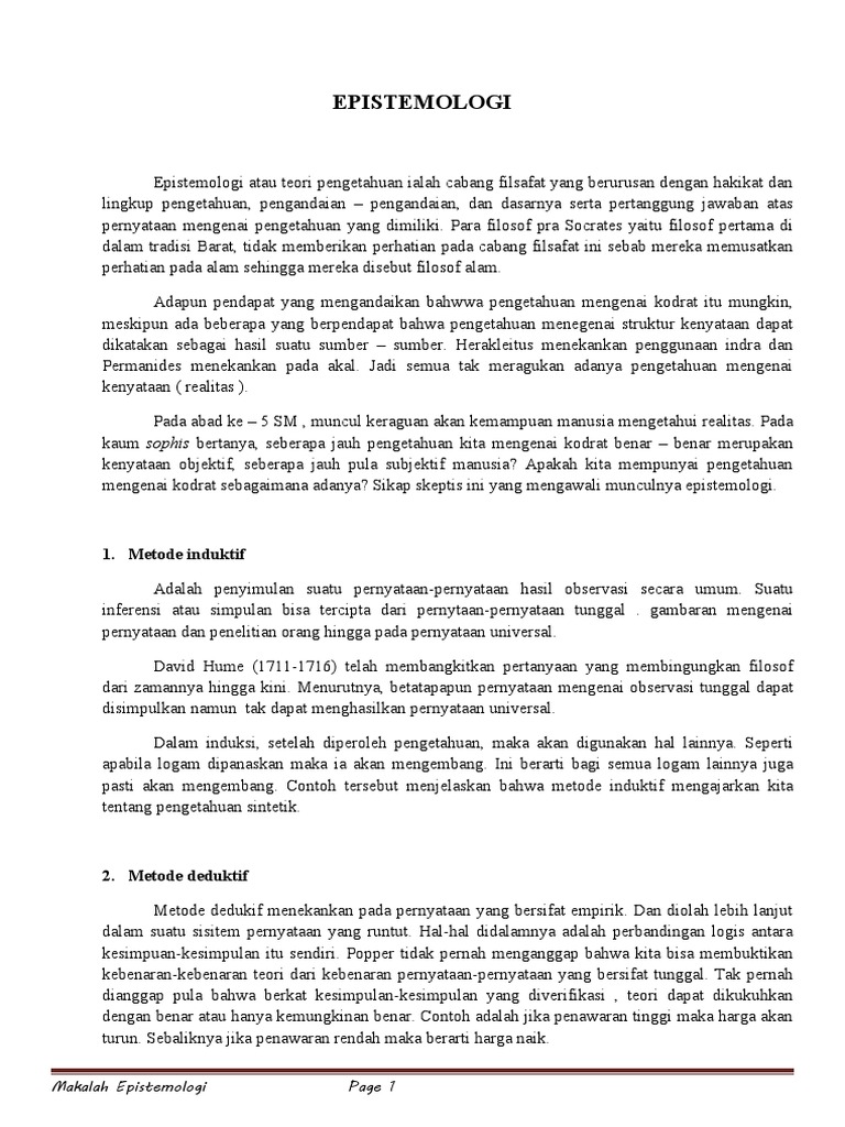 Metode Induktif | PDF