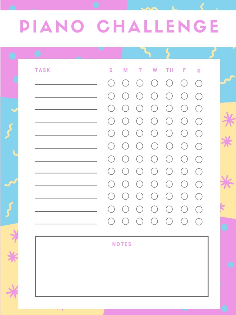 Piano Practice Challenge PDF | PDF