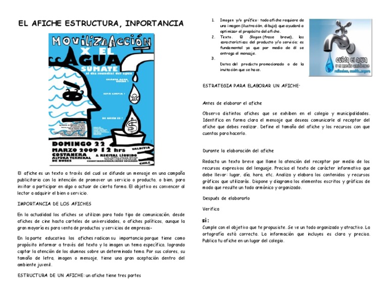 El Afiche Estructura | PDF | Póster | Comunicación
