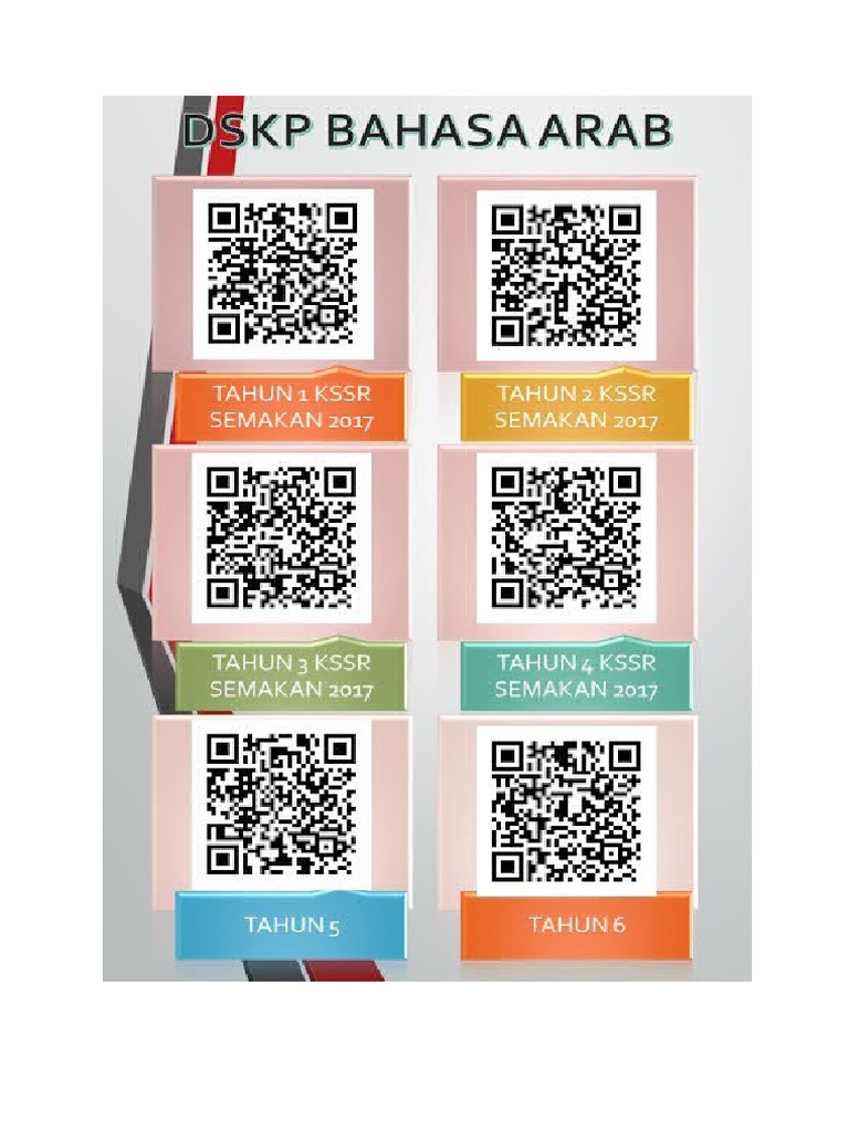 QR Code Bahasa Arab DSKP | PDF