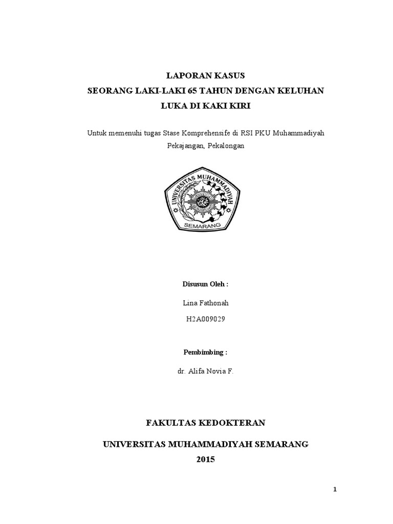 Laporan Kasus Ulkus DM | PDF | Kesehatan Holistik