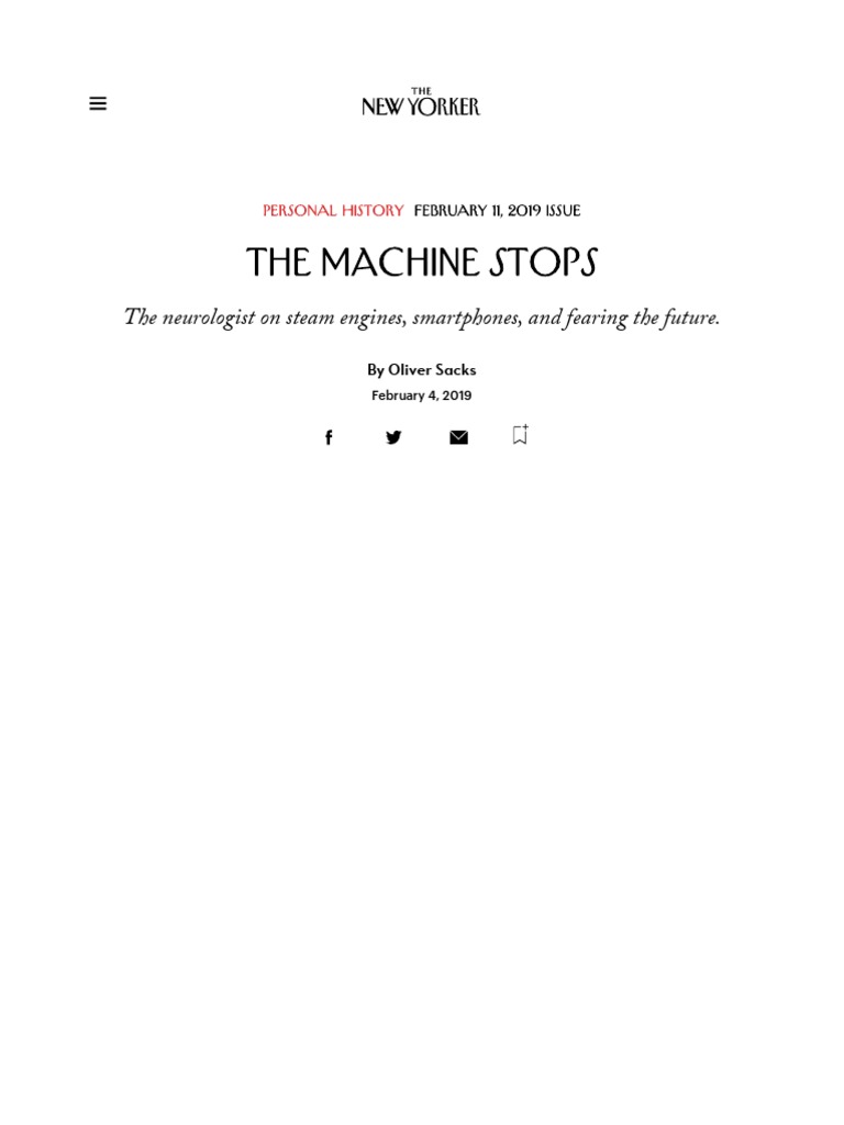 The Machine Stops | PDF