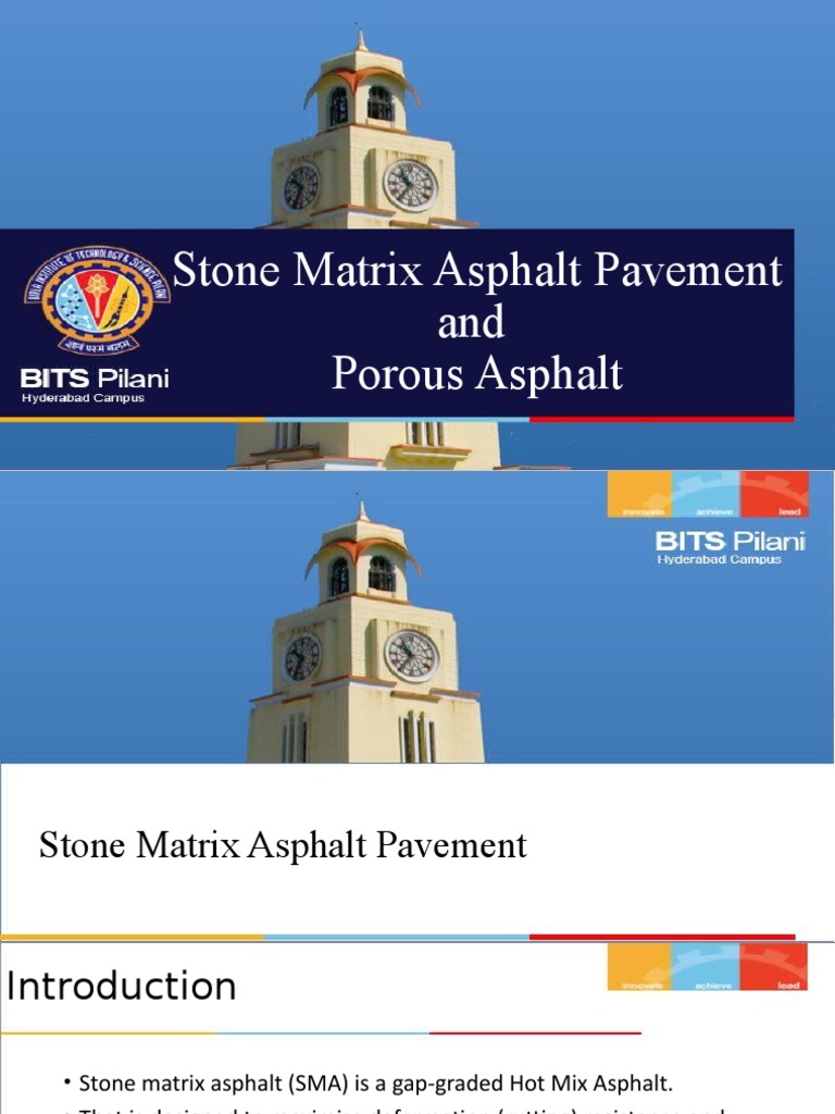 Stone Matrix Asphalt Overview | PDF | Asphalt | Infrastructure