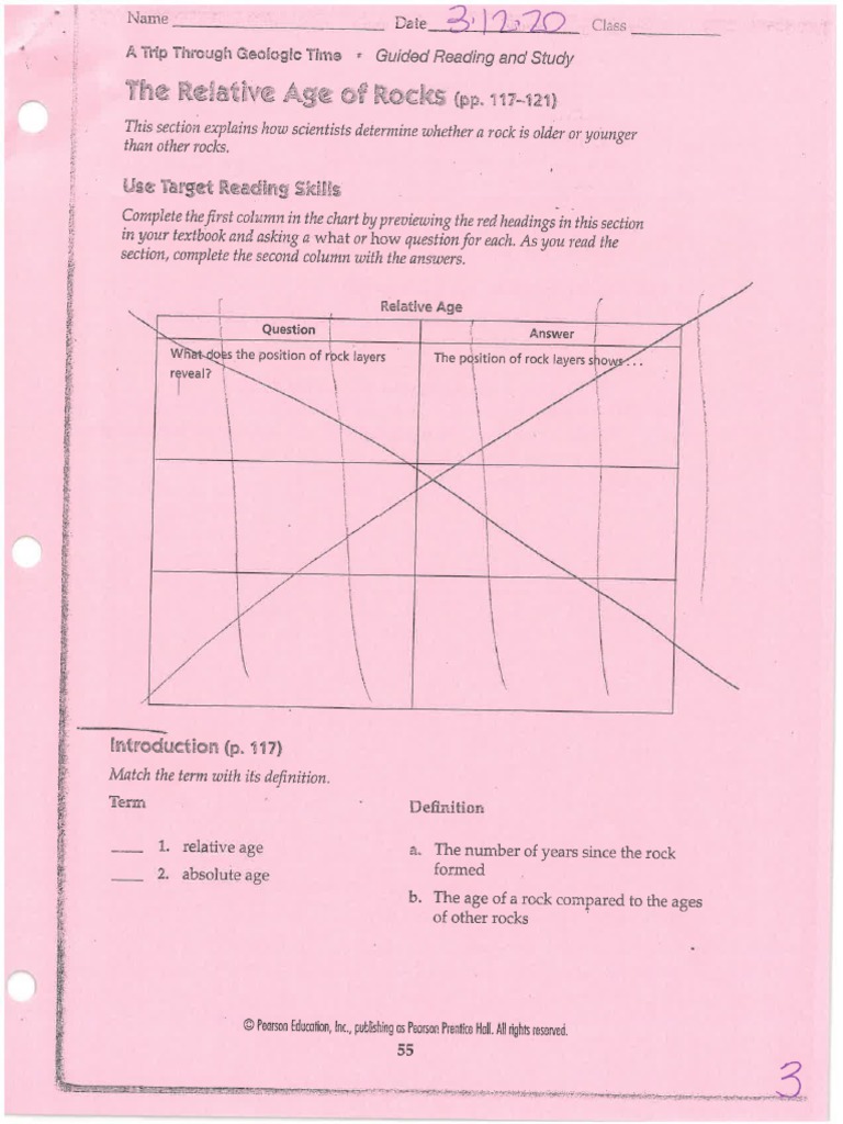 Relative Age of Rocks Fib PKT cw3 | PDF
