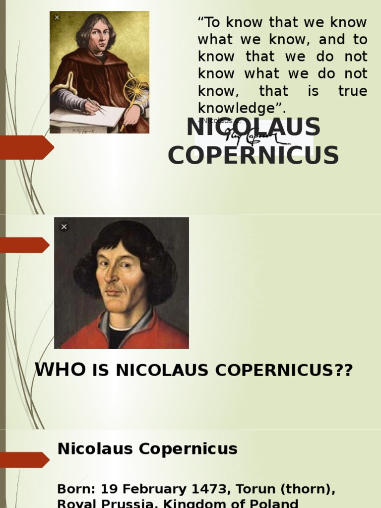 Nicolaus Copernicus | PDF | Heliocentrism | Nicolaus Copernicus