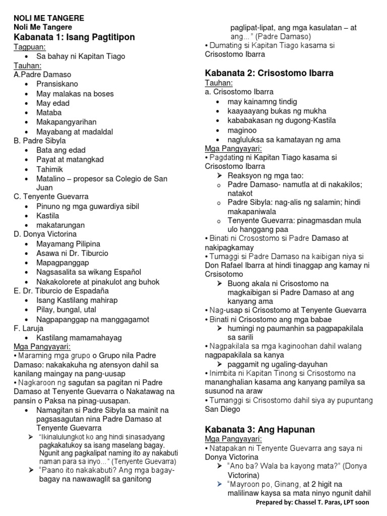 Noli Me Tangere - All Chapters | PDF