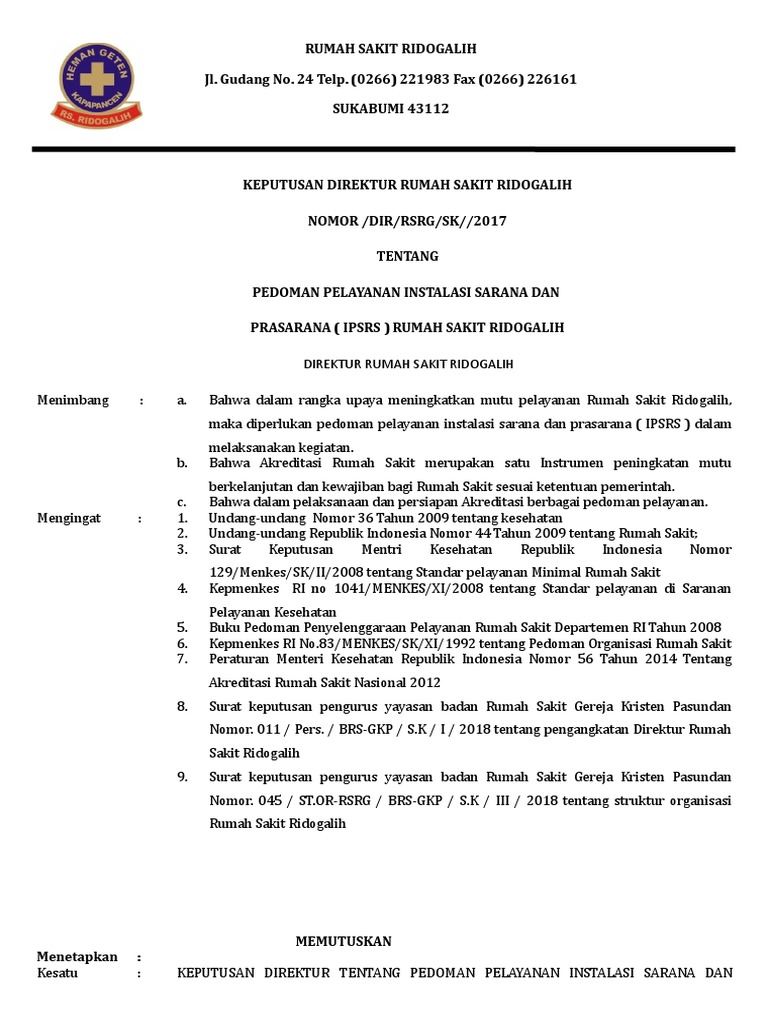 SK Pedoman Ipsrs | PDF