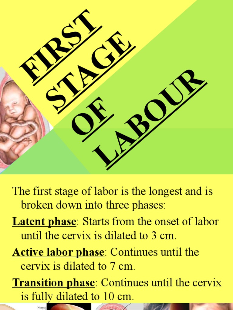 First Stage of Labour | PDF | Childbirth | Women's Health