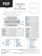Dental Examination Record Form | PDF | Dentistry | Oral Hygiene