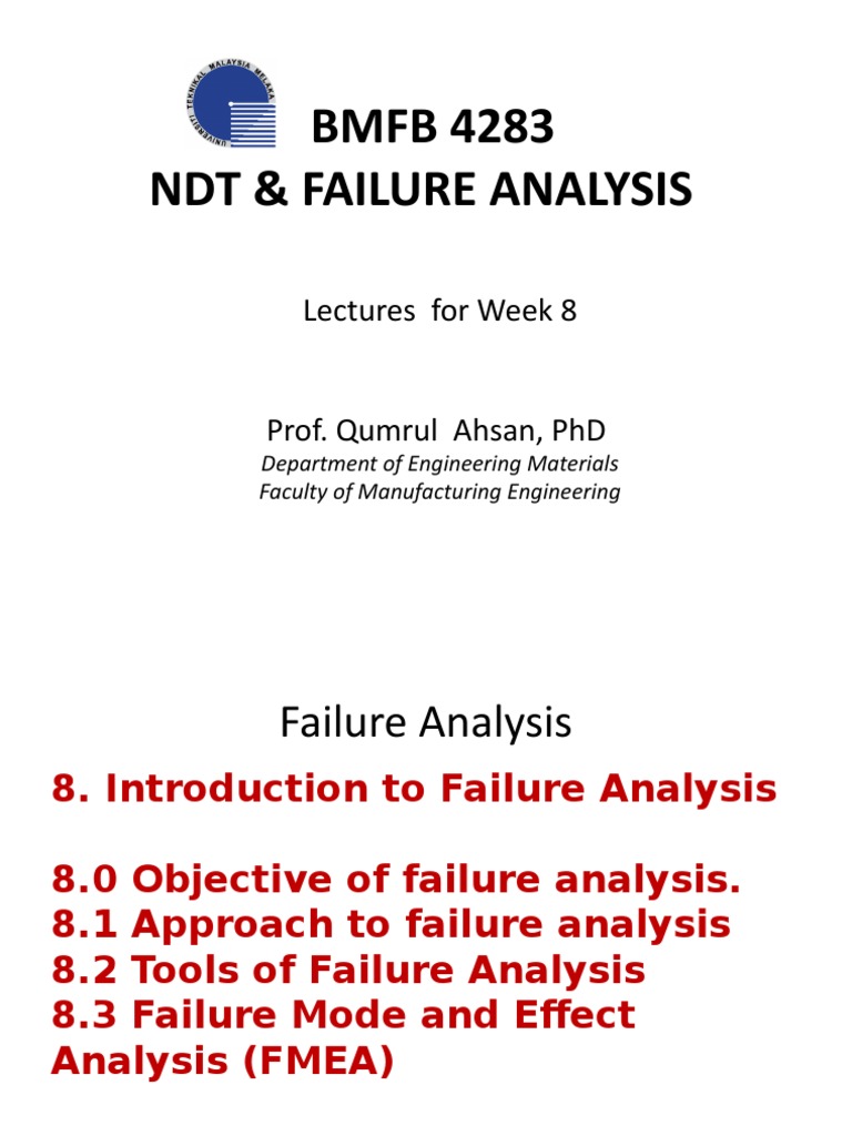 NDT Anfd Failure Analysis | PDF | Failure Analysis | Fracture