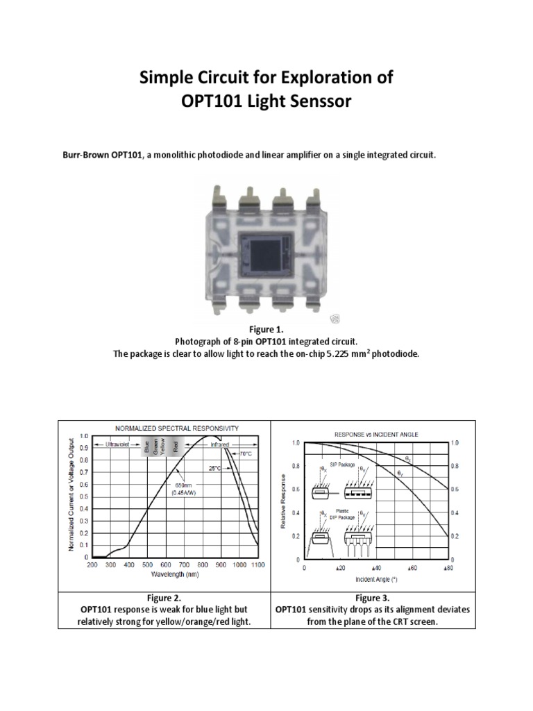 OPT101 Learning Circuit | PDF