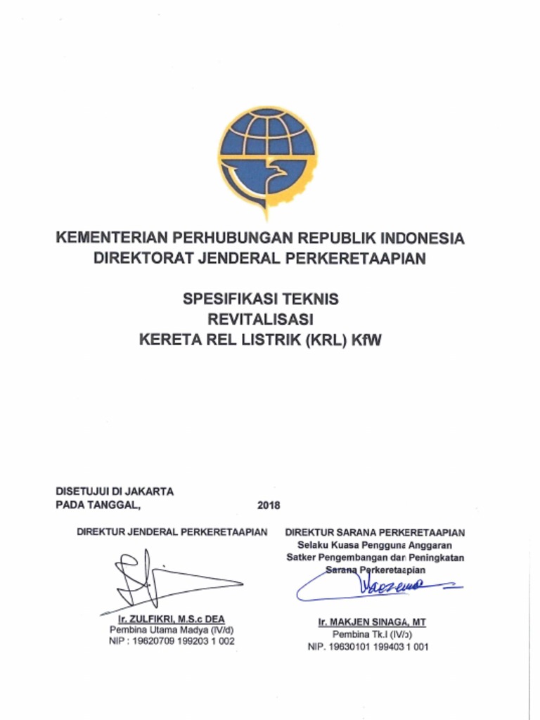 Spektek Revitalisasi KRL KFW PDF | PDF