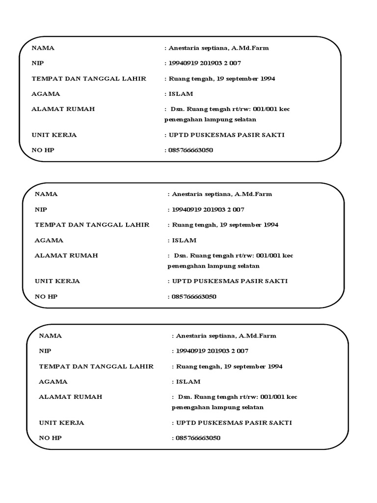 FORMAT NAMA MAP Beneran | PDF