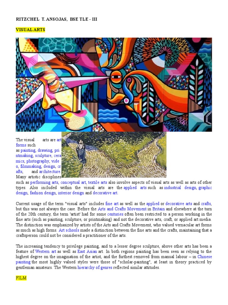 Visual Arts | PDF | Art Media
